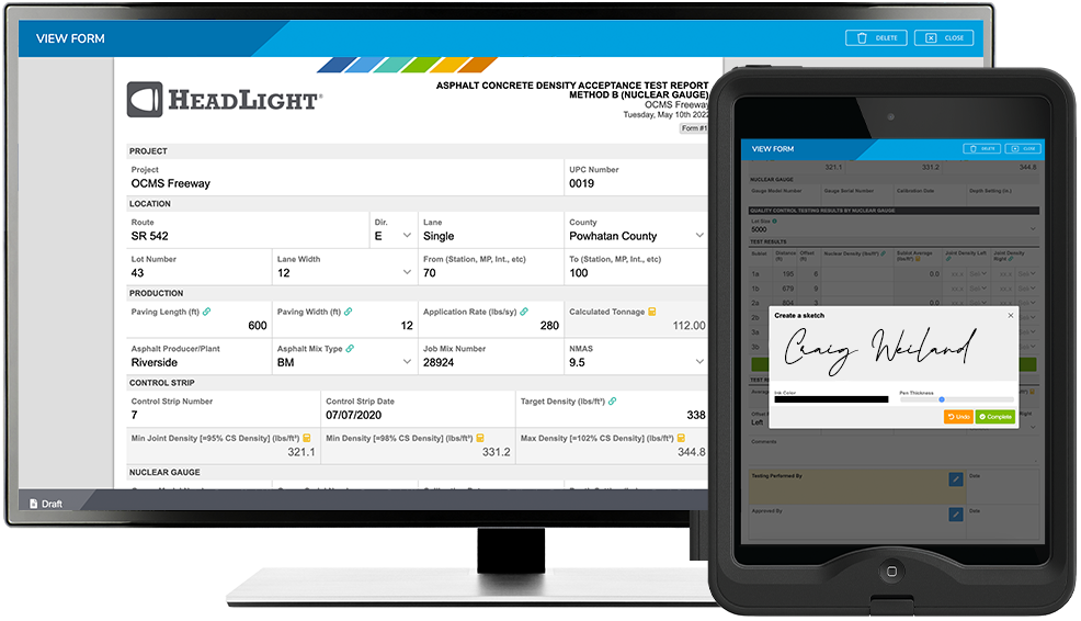 Going Paperless with Digital Construction Forms - HeadLight